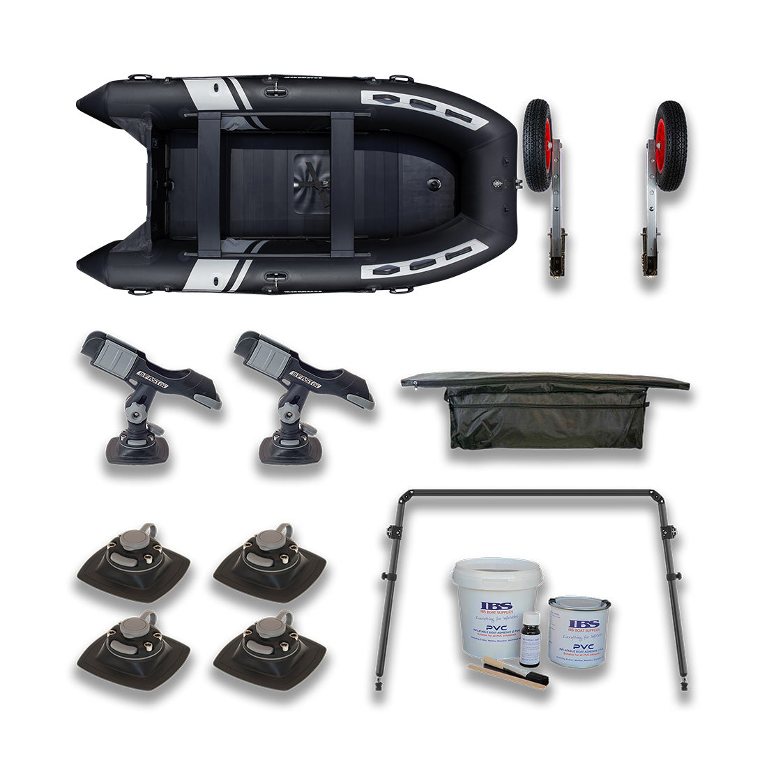 Carbon Pro 400 Airborne Pirates Bundle | 4m Inflatable Fishing ...